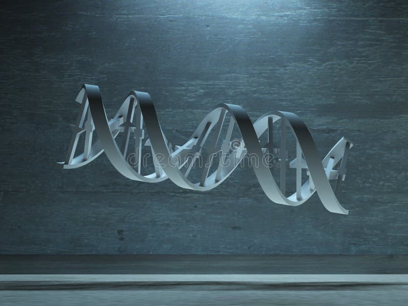 DNA Strand stock illustration. Illustration of signs - 190260737