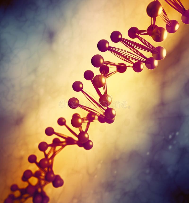 DNA strand model stock illustration. Illustration of life - 34242476
