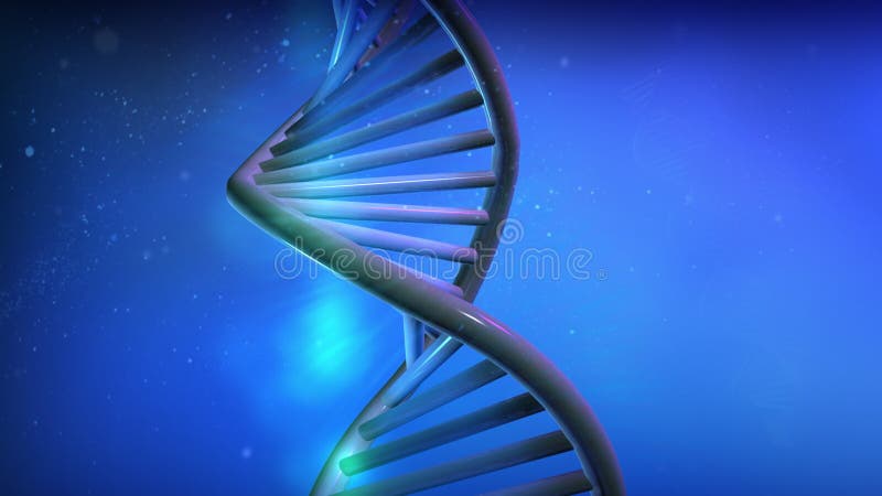 The DNA Strand Model Rotates in Close-up. Stock Footage - Video of ...