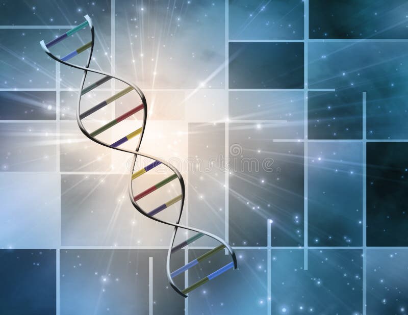 DNA strand modern design stock illustration. Illustration of scientific ...