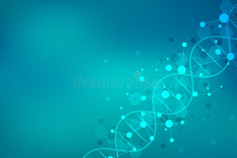 DNA Strand and Molecular Structure. Genetic Engineering or Laboratory ...