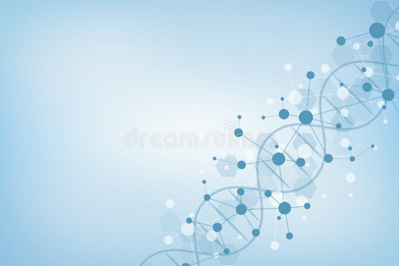 DNA Strand and Molecular Structure. Genetic Engineering or Laboratory ...