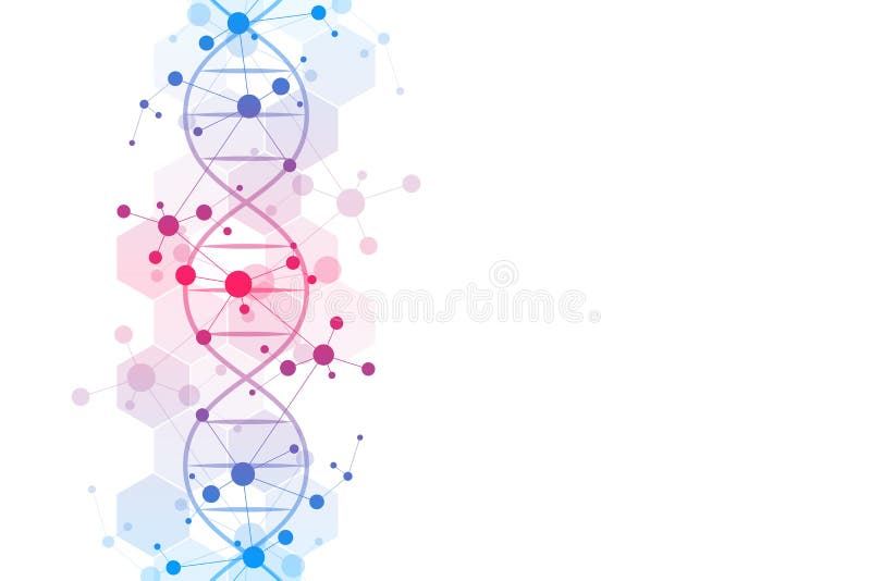 DNA Strand and Molecular Structure. Genetic Engineering or Laboratory ...