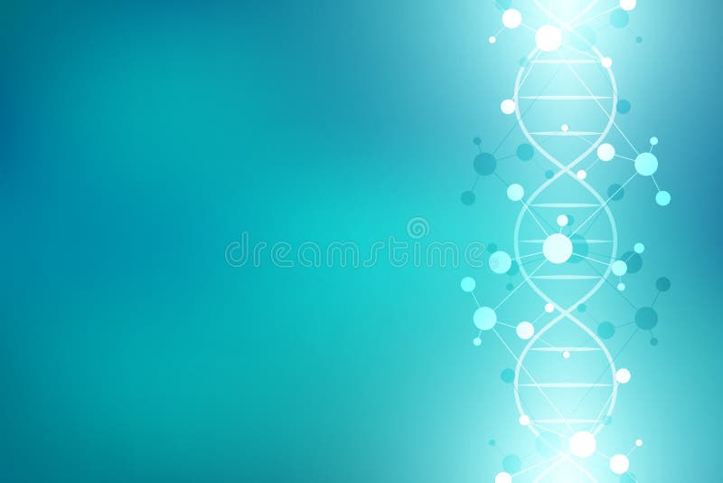 DNA Strand and Molecular Structure. Genetic Engineering or Laboratory ...