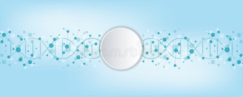DNA Strand and Molecular Structure. Genetic Engineering or Laboratory ...