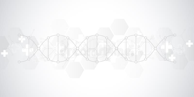 DNA Strand and Molecular Structure. Genetic Engineering or Laboratory ...
