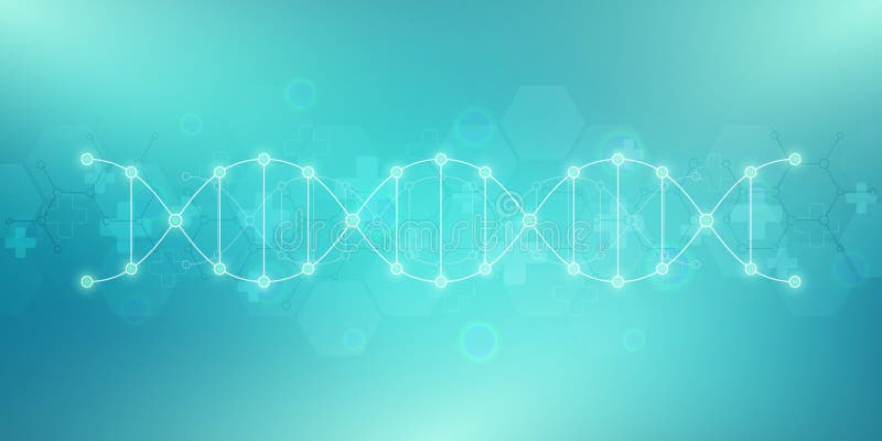 DNA Strand and Molecular Structure. Genetic Engineering or Laboratory ...
