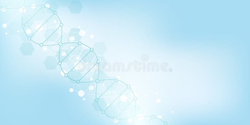 DNA Strand and Molecular Structure. Genetic Engineering or Laboratory ...