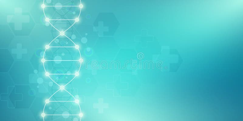 DNA Strand and Molecular Structure. Genetic Engineering or Laboratory ...