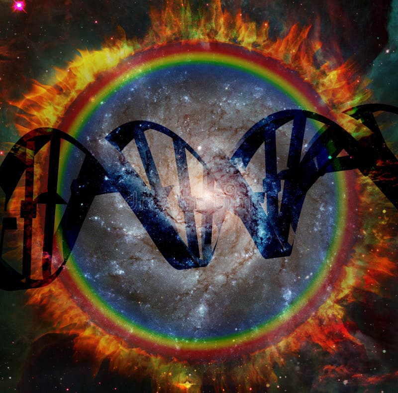 DNA circle Strand Loop stock illustration. Illustration of circle ...