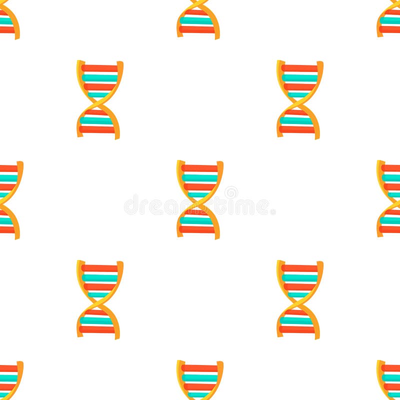 DNA Strand Pattern Seamless Vector Stock Illustration - Illustration of ...
