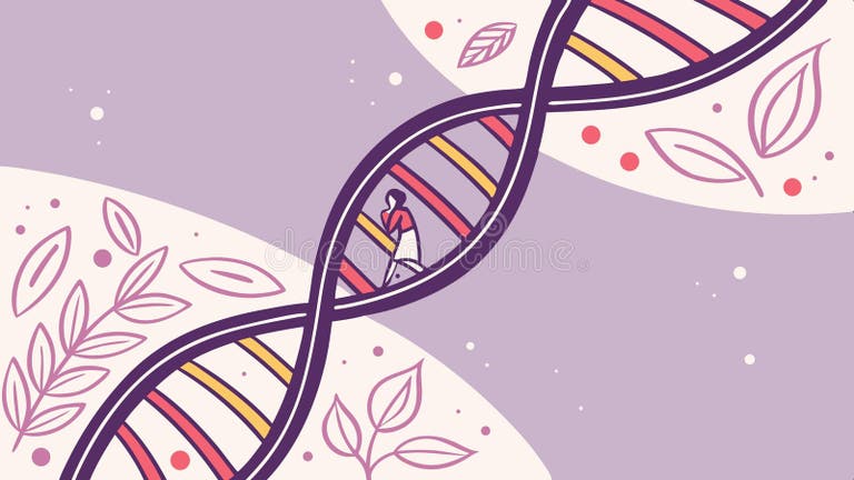 DNA Strand Science Biology Genetics and Molecular Structure Life Code ...