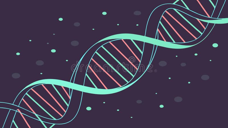 DNA Strand Spiral, Genetic Biology and Science Structure Design. Vector ...