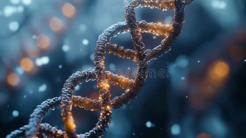 Exploring the Intricate Structure of DNA Helix Under Light Stock Video ...