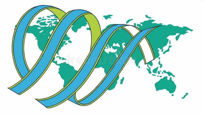DNA Strand and World Map Illustration, Global Science and Genetics ...
