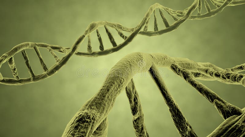 DNA strand yellow stock illustration. Illustration of genes - 51868543