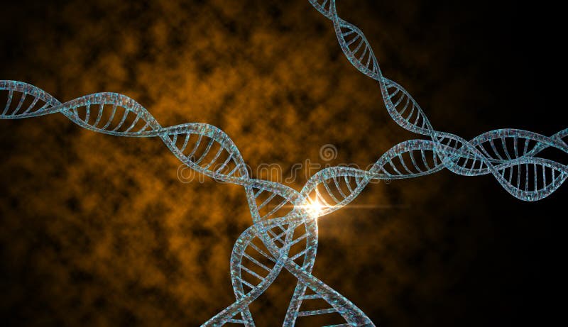 DNA Strands stock illustration. Illustration of information - 60303211