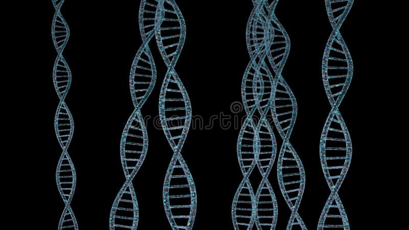 Vector Set of Digital Backgrounds for Dna Molecule Structure. Stock ...