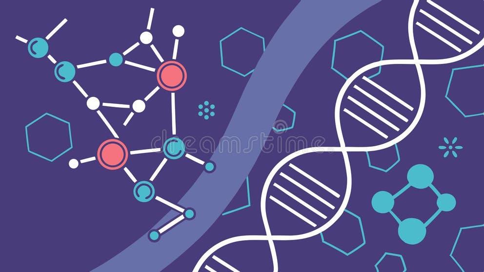 DNA Strands Genetic Code Network for Science, Vector Design Generative ...