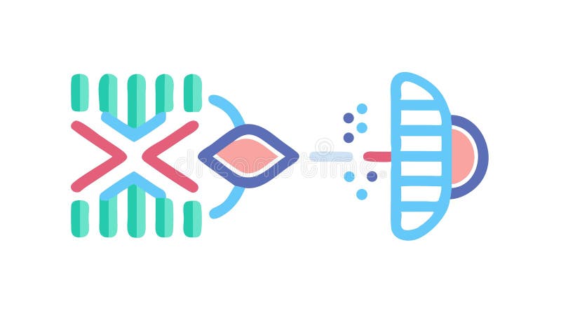 DNA Strands Merging Icon, Genetic Engineering, Vector Design Generative ...
