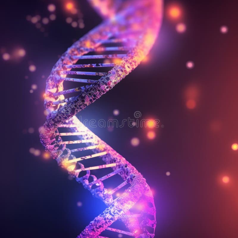 Science Biotechnology DNA Illustration. Genetic Mutation, Conceptual ...