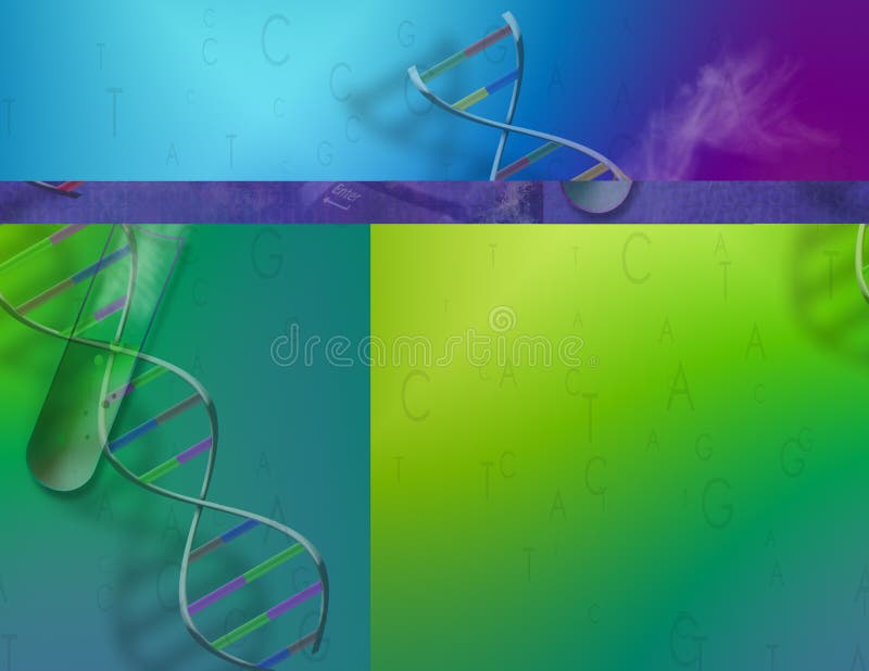 Dna - Streng En Genetische Code Stock Illustratie - Illustration of ...