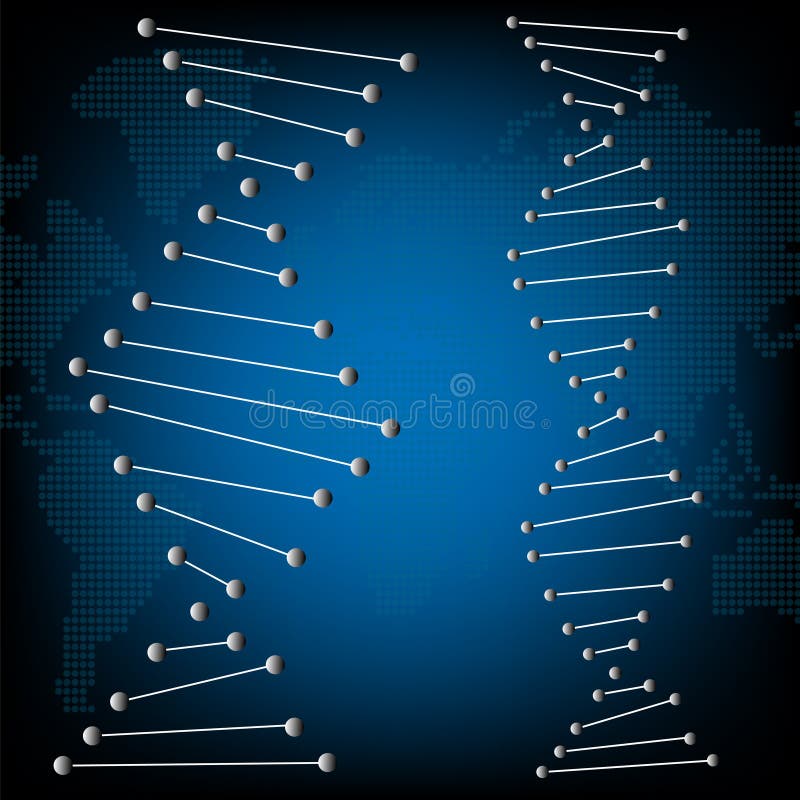 DNA Structure Chromosomes Concept Vector.education for Chemistry ...