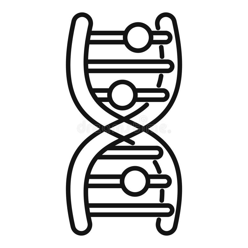 Dna Structure Connecting Lines Forming Double Helix Shape Stock Vector ...