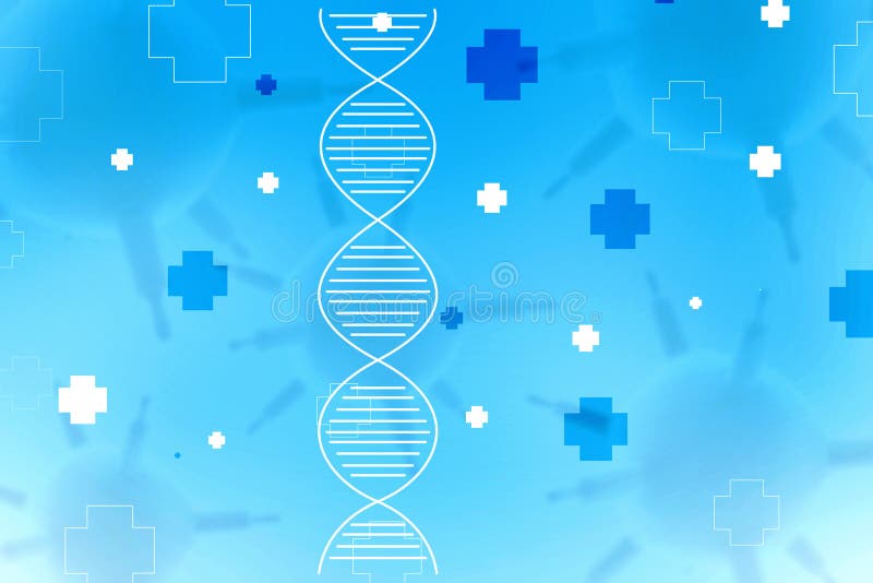 DNA Structure, Genetics and Medical Science Concept, Dna Molecule on ...