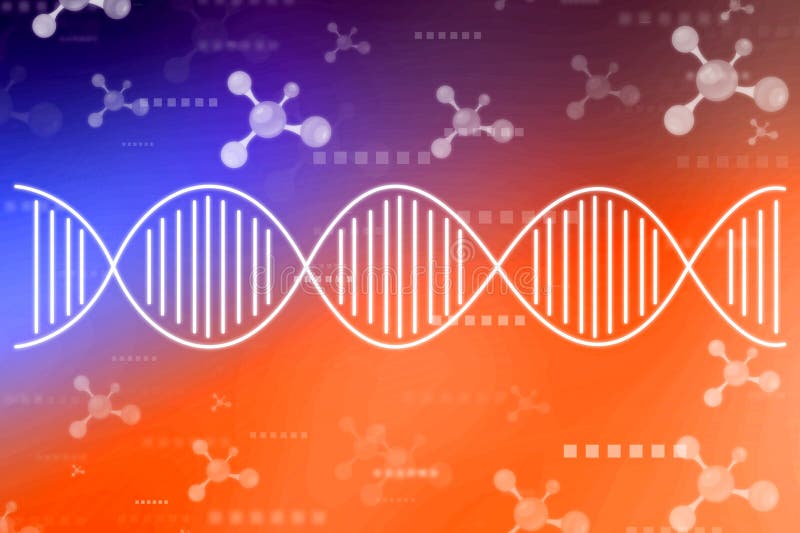 DNA Structure, Genetics and Medical Science Concept,with Dna Molecule ...