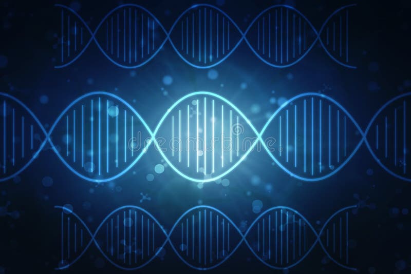 DNA Structure, Genetics and Medical Science Concept, Dna Molecule on ...