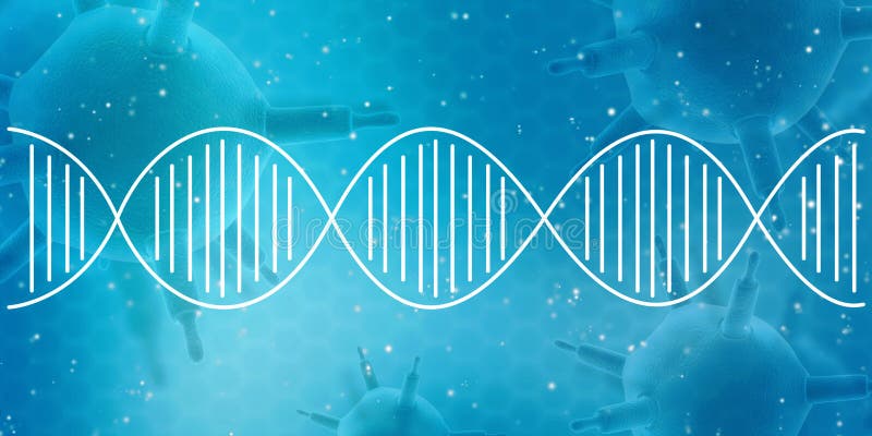 DNA Structure, Genetics and Medical Science Concept Dna Molecule on ...