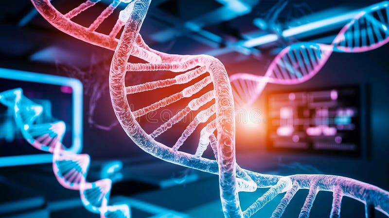 DNA Structure of Human Cell Biology NA Strands Molecular Structure ...