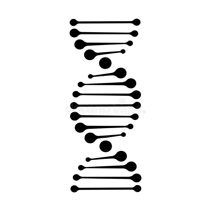 DNA structure icon design. stock vector. Illustration of life - 334814231