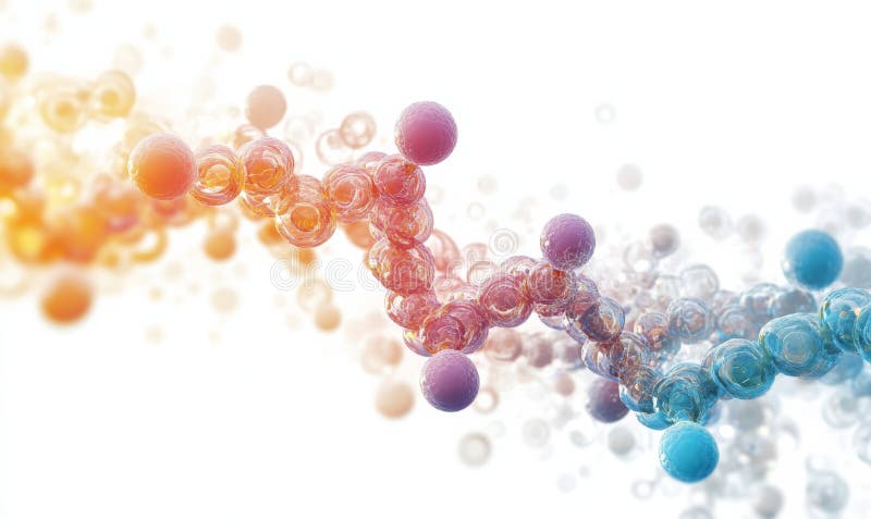 DNA Structure Isolated on White Background Stock Illustration ...