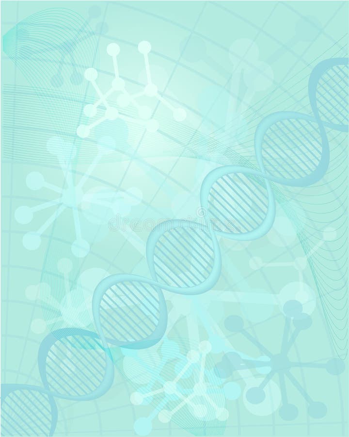 DNA Structure Molecular Background Stock Vector - Illustration of ...