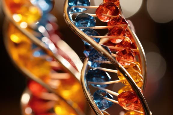 DNA Structure and Sequence Analysis. Stock Illustration - Illustration ...