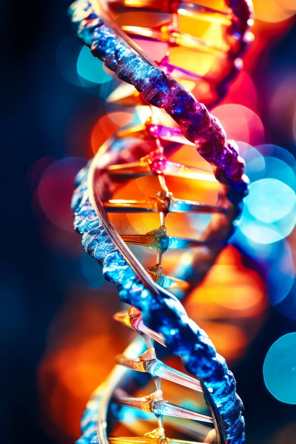 DNA. Study of Gene Structure of Cell. DNA Molecule Structure. Genetic ...