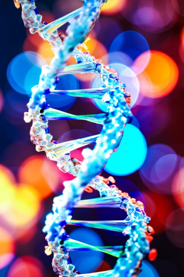 DNA. Study of Gene Structure of Cell. DNA Molecule Structure. Genetic ...