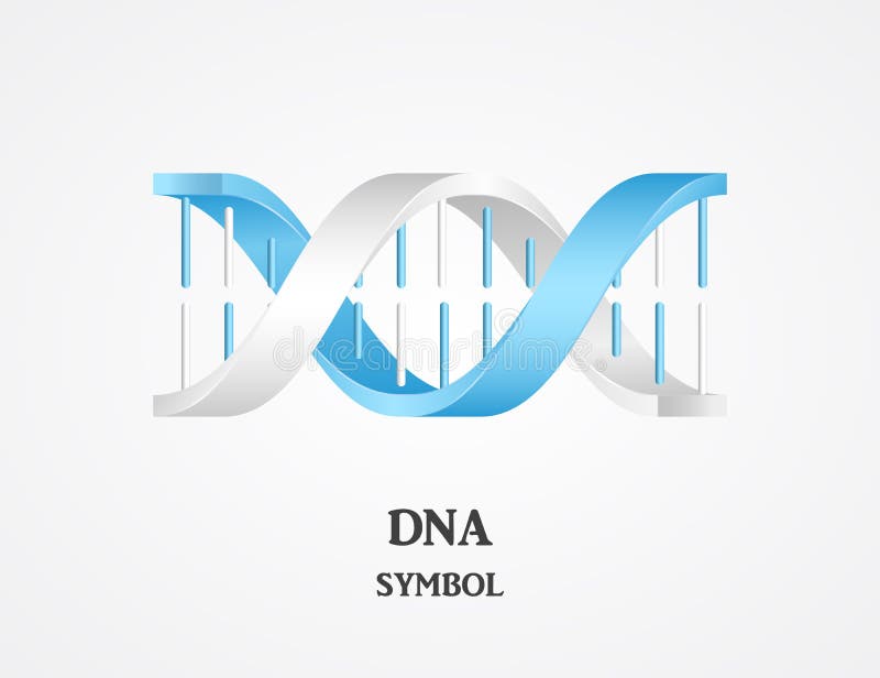 DNA symbol, DNA logotype stock illustration. Illustration of human ...
