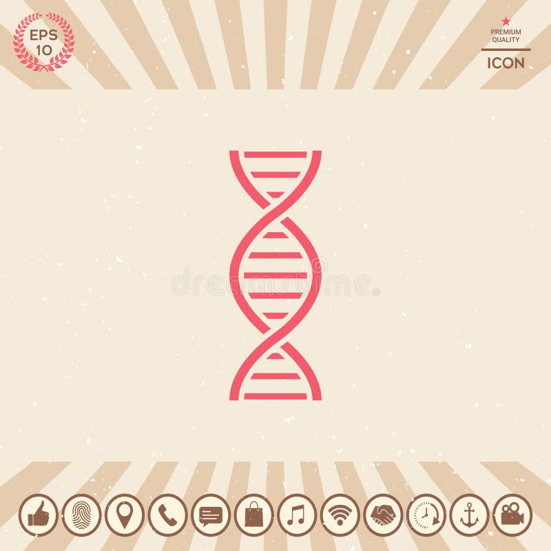 DNA symbol icon stock vector. Illustration of logo, design - 106363807
