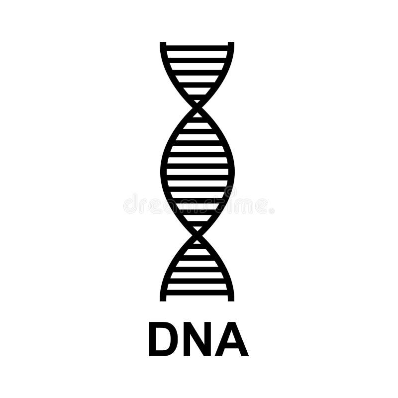 DNA Symbol Icon. Graphic Elements for Your Design Stock Illustration ...
