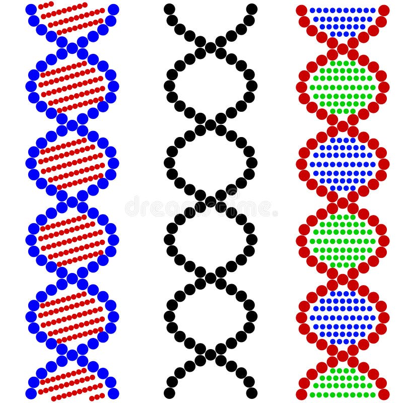 DNA Symbols . Vector Illustration Stock Vector - Illustration of ...