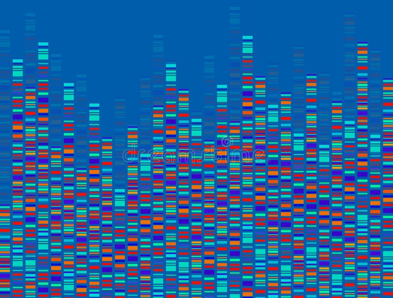 Dna Test Infographic. Dna Test, Barcoding, Genome Map Stock Vector ...
