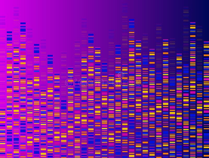 Dna Test Infographic. Dna Test, Barcoding, Genome Map Stock Vector ...