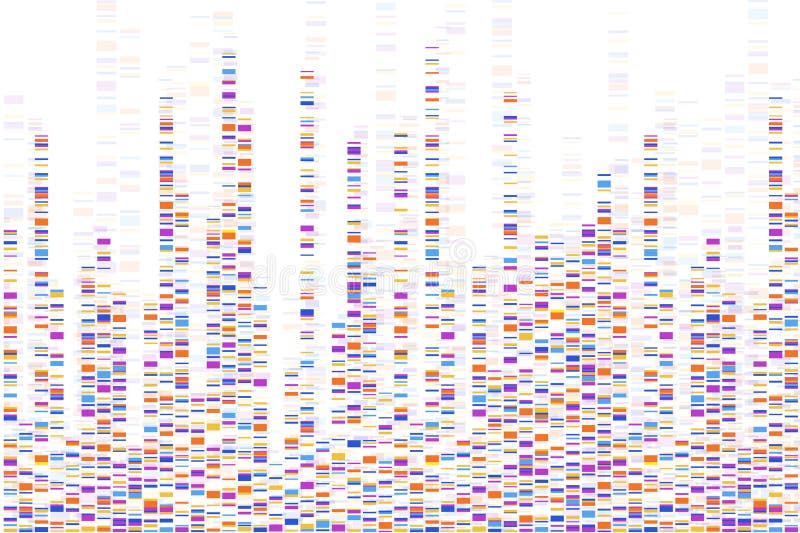 Dna Test Infographic. Vector Illustration. Genome Sequence Map ...