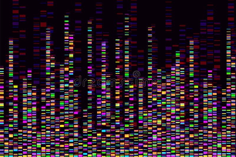 Dna Test Infographic. Vector Illustration. Genome Sequence Map ...