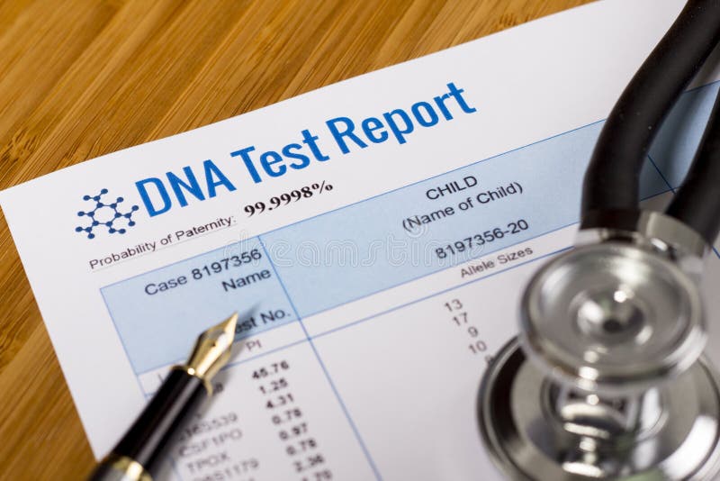 DNA Test Report stock photo. Image of equipment, disease - 76353006