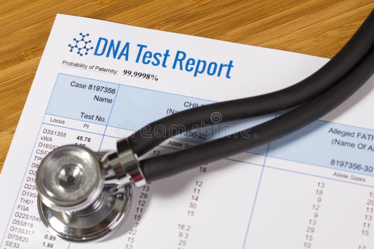 DNA Test Report stock photo. Image of healthy, drug, medication - 76353036