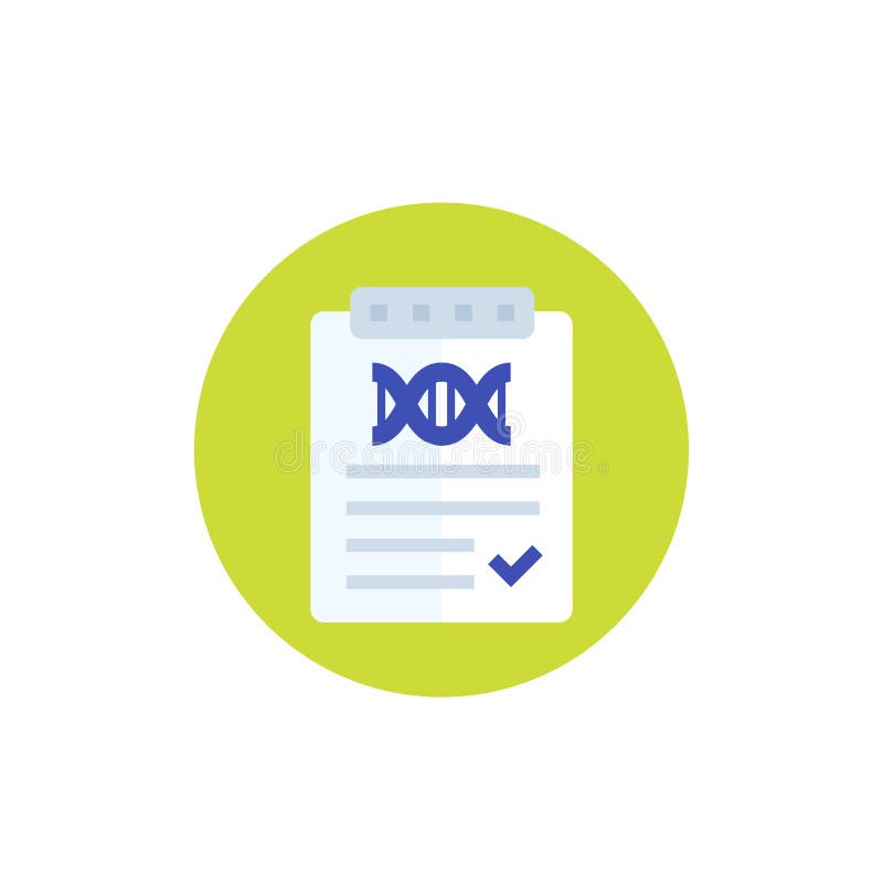 Lab Test Results Icon on White Stock Vector - Illustration of analysis ...